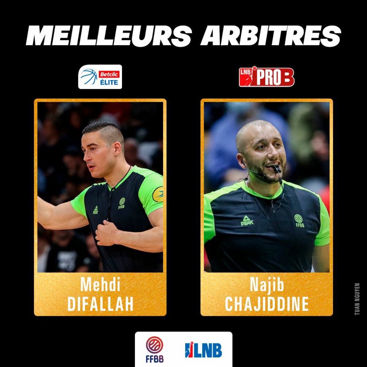 Difallah et Chajiddine, arbitres de l'année en LNB - BeBasket