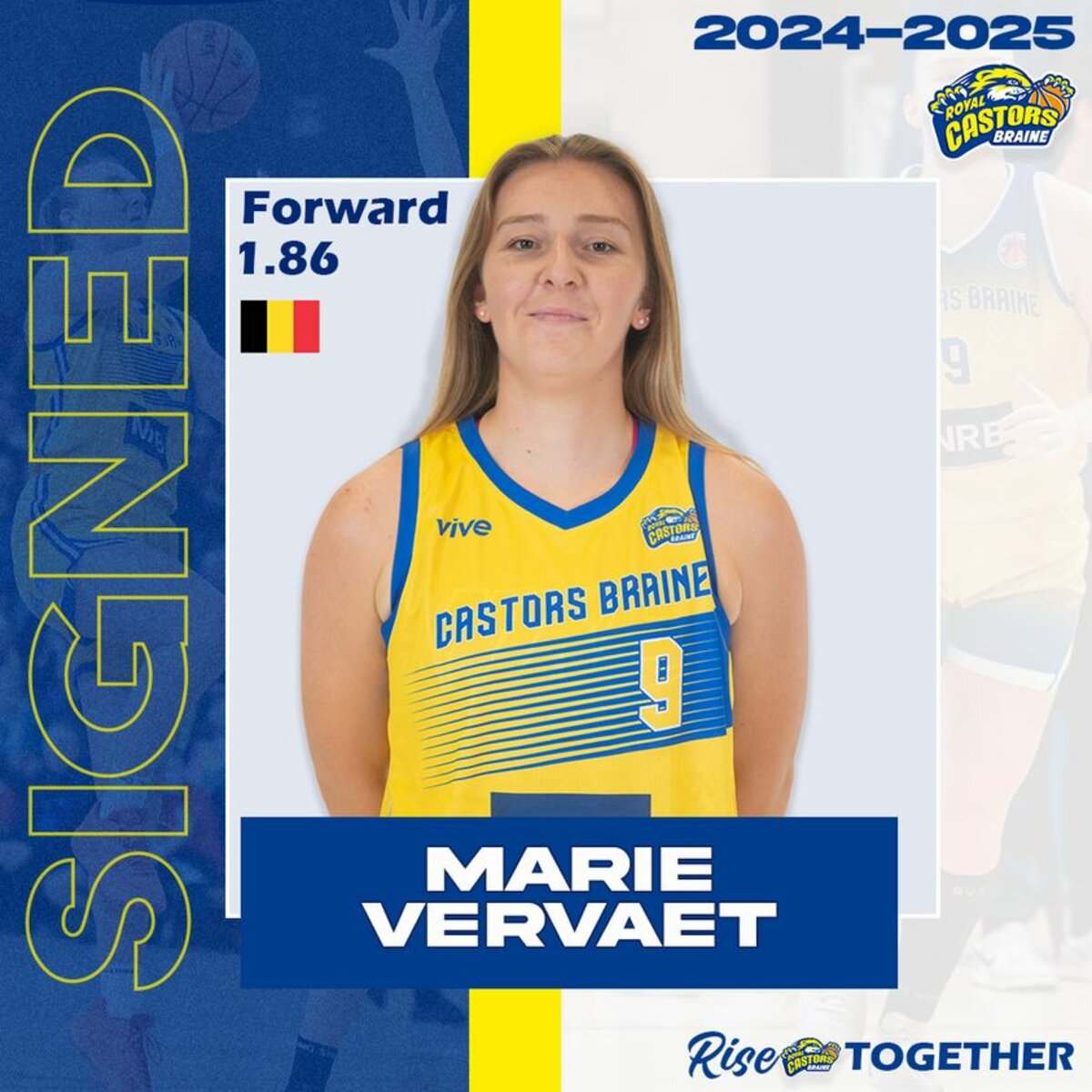 Marie Vervaet prolonge son aventure à Braine - BeBasket