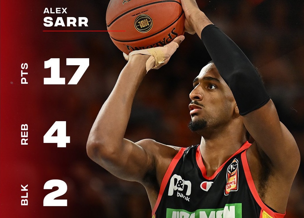 Alex Sarr finit la saison régulière de NBL avec une belle performance ...