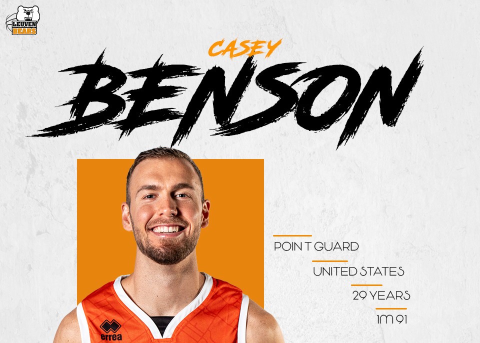 Casey Benson de retour à Louvain - BeBasket
