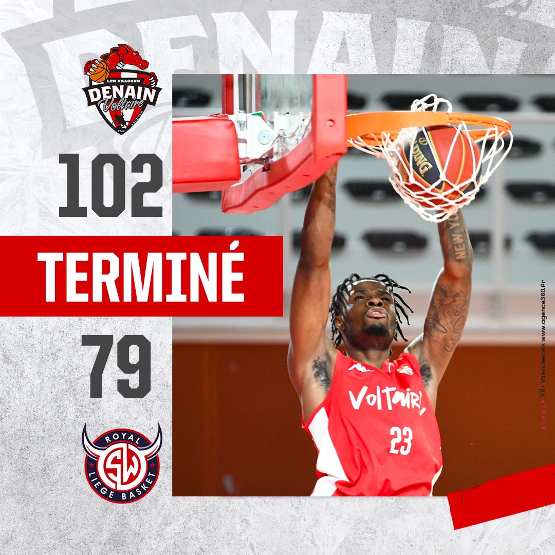 Denain s'impose contre Liège - BeBasket