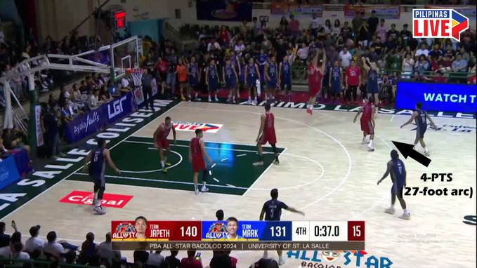 Première mondiale aux Philippines : une ligne à 4-points introduite ! - BeBasket