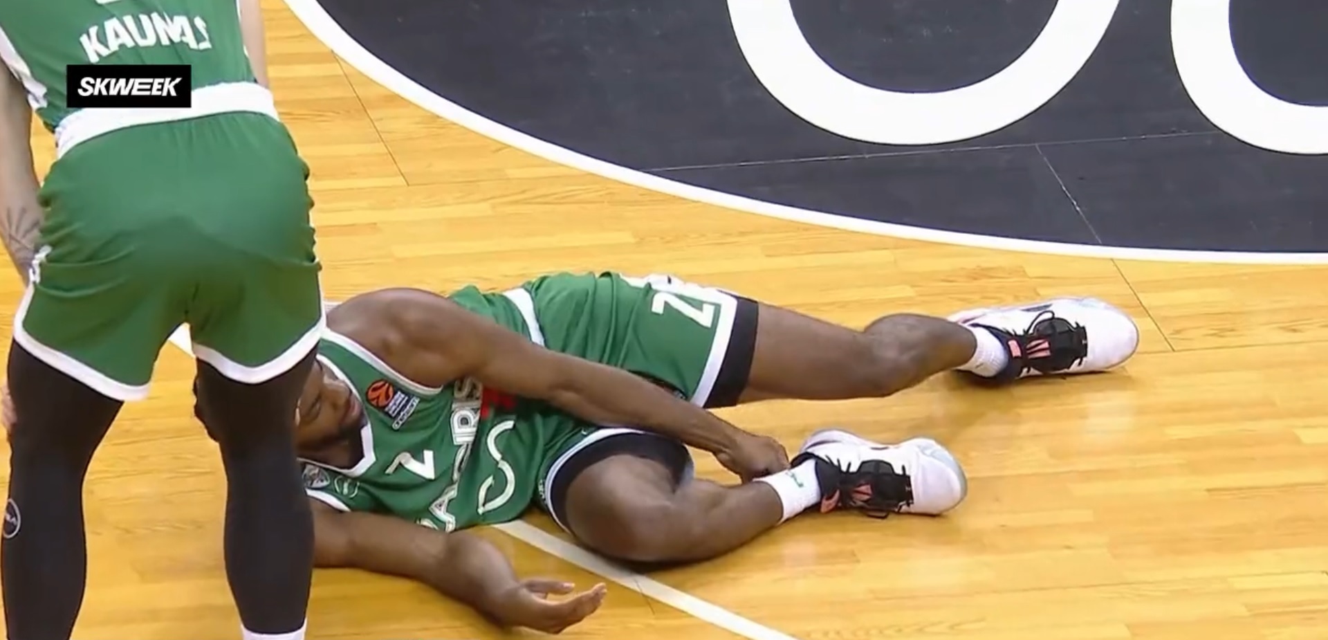 Keenan Evans (Zalgiris Kaunas) victime d'une rupture du tendon d ...