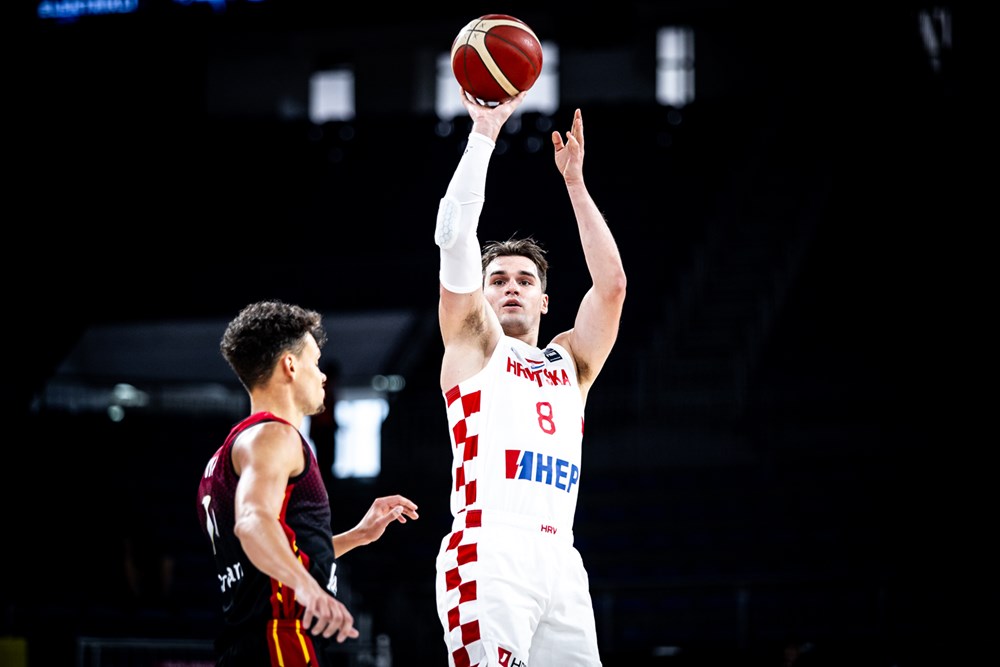 Mario Hezonja avec la Croatie pour affronter l'équipe de France à Brest ...