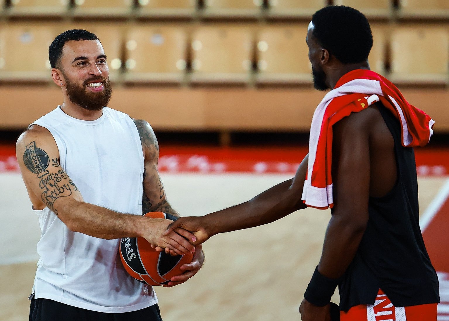 Les images du retour de Mike James à l'entraînement de Monaco - BeBasket