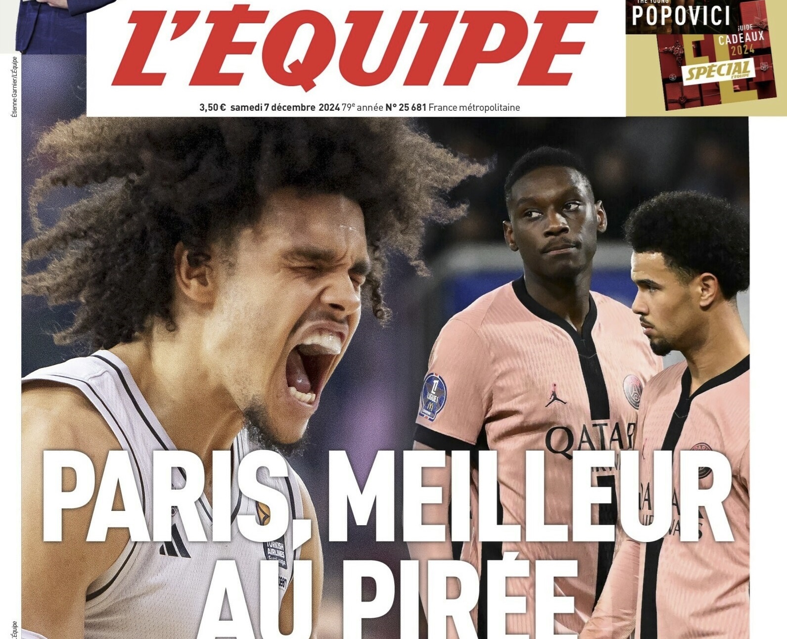 Le Paris Basketball en Une de L’Équipe - BeBasket