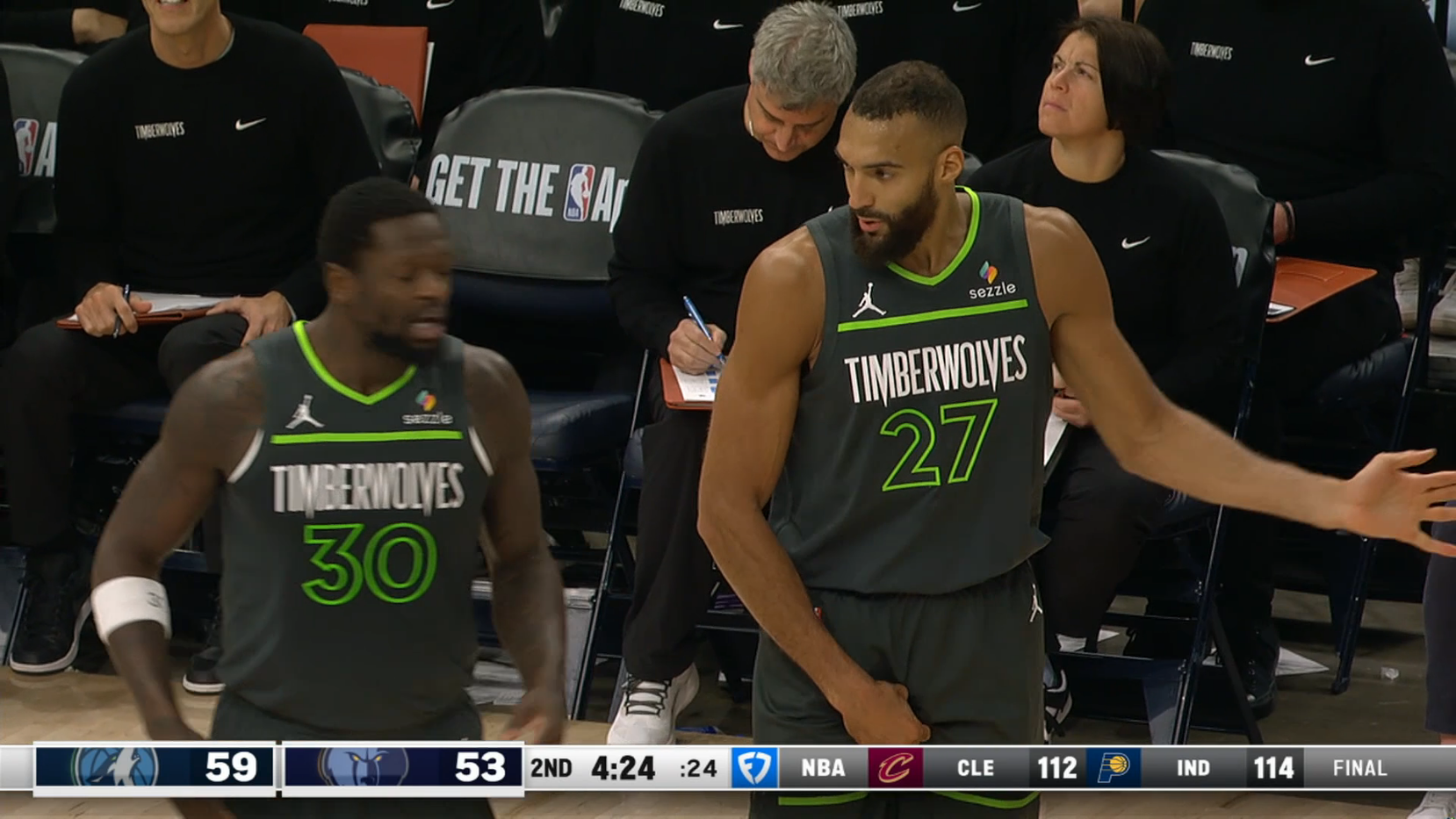 Rudy Gobert et les Timberwolves réagissent avec un carton historique à ...