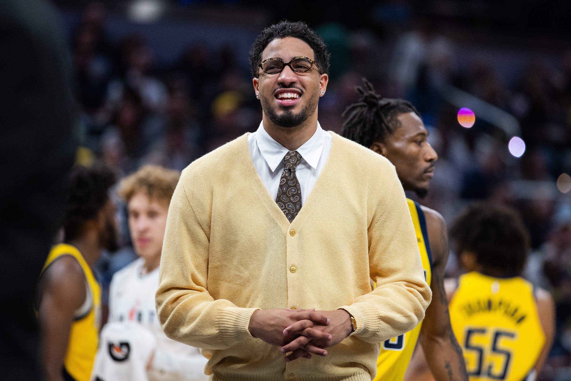 Tyrese Haliburton reveals why he gained weight, facial shingles ...